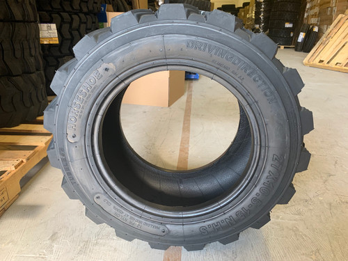 2 Tires 27x8.50-15 Skid Steer Loader Tubeless Tire w/Rim-Guard 12 Ply ...