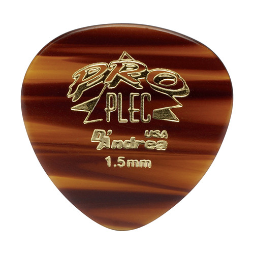 D'Andrea Pro Plec Large Round Shell Mandolin guitar pick 1.5 - the f-hole