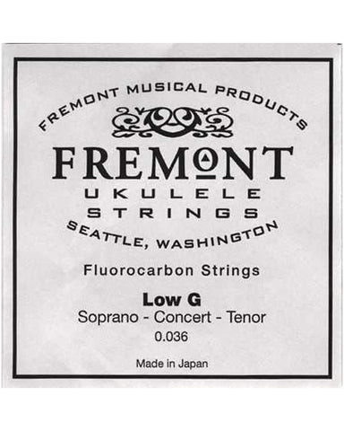 Fremont Clear Carbon Low G Soprano-Concert-Tenor Uke Single String ...