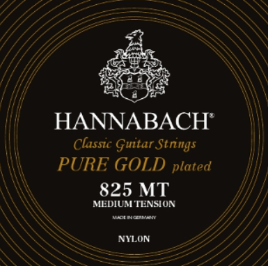 Hannabach Pure Gold Classical Guitar Strings Medium Tension - the f-hole