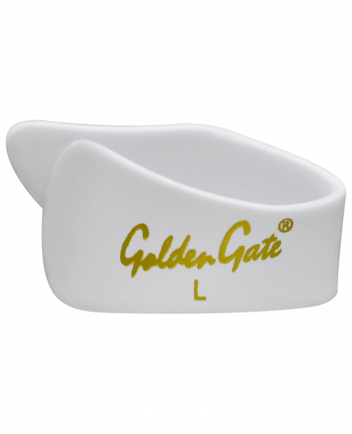 Golden Gate White Thumbpick Large single guitar pick - the f-hole