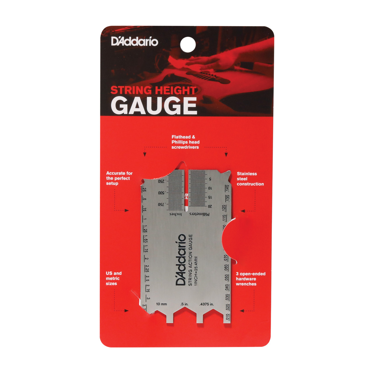 D'Addario String Height Gauge Measuring Tool - the f-hole