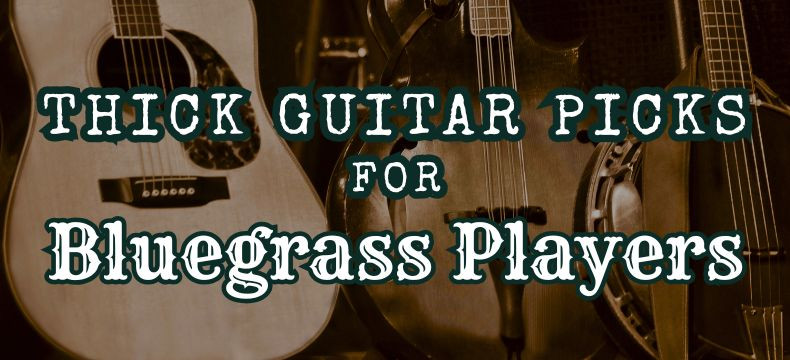 Thick Guitar Picks for Bluegrass Players - the f-hole