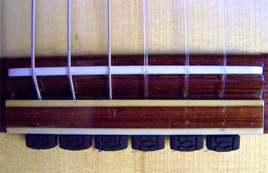 DiamondSecure Classical Guitar Advanced String Ties Black - the f-hole