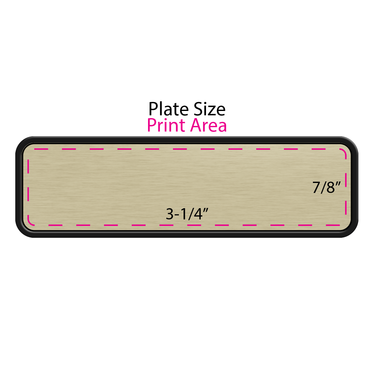 Color Name Tag 3-1/4" x 7/8"