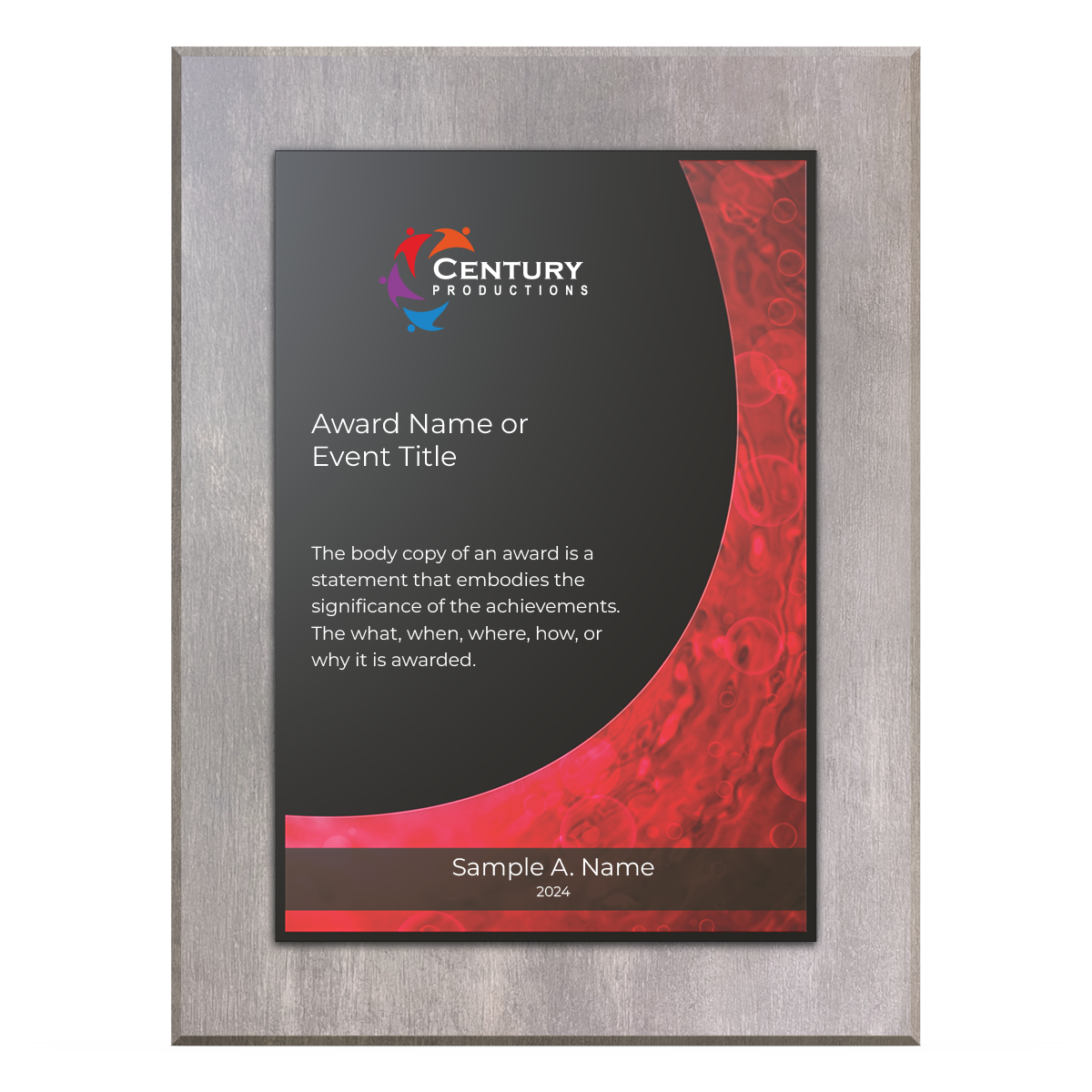 Premium Wave Plaque 9x12