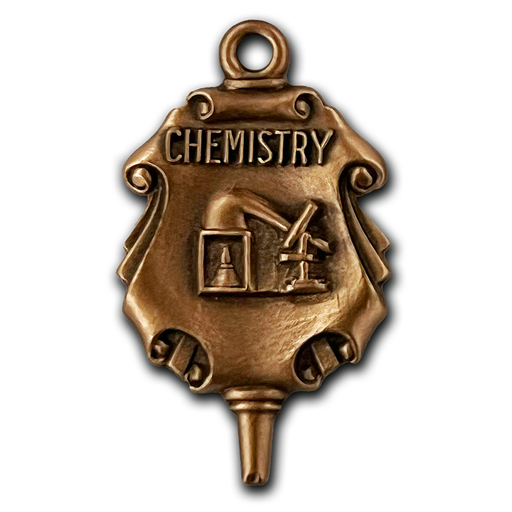 Chemistry Scroll Charm