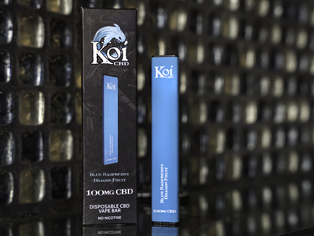 Koi Cbd Disposable Vape Bar 100 Mg Cbd 3 Delicious Flavors