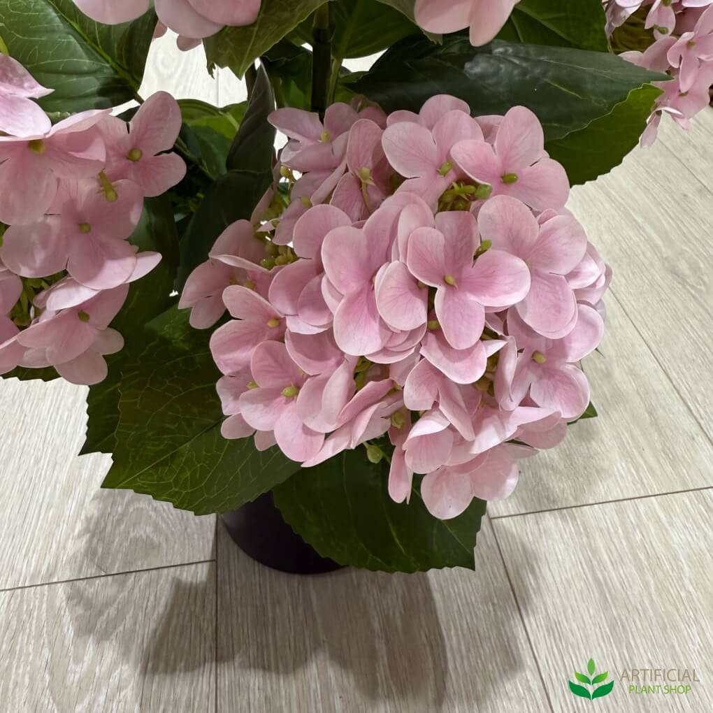 Pink hydrangea potted 53cm - Artificialplantshop.com.au
