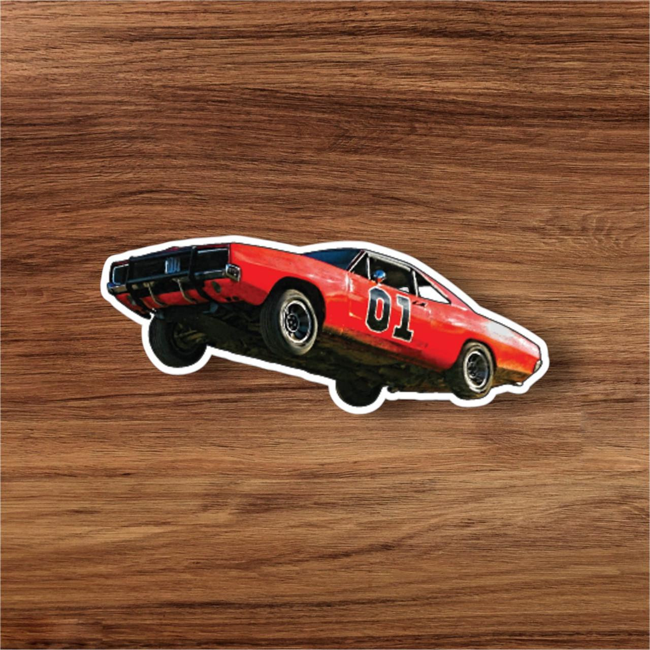 Jumping General Lee Die Cut Magnet - Cooter's Place