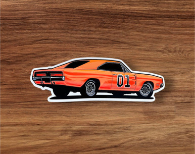 General Lee Passenger Side Die Cut Sticker - Cooter's Place