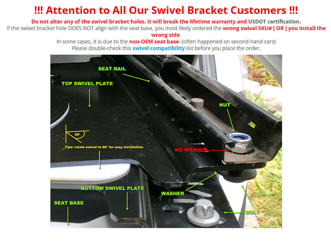 ProMaster Seat Swivel - Ultra-Durable, Easy Installation
