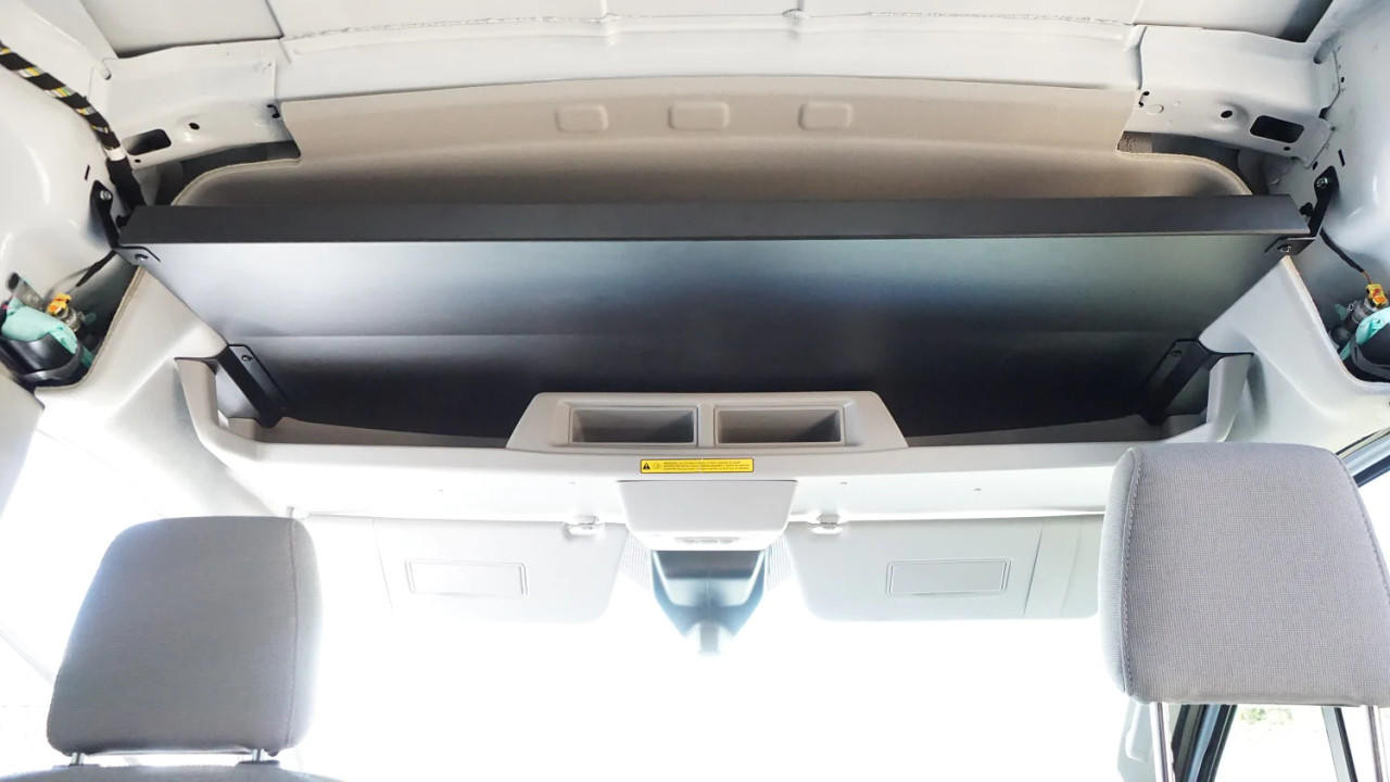 Optimize Transit Van Storage with Headliner Shelves