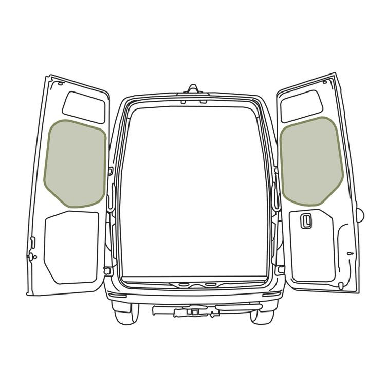 2019+ Sprinter Middle Rear Door Storage Panels (Pair)