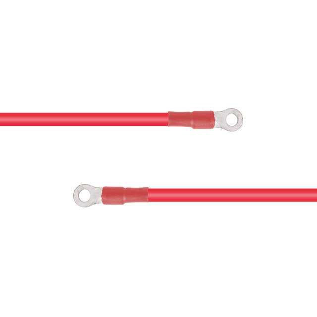 2 Ft 4 AWG ANL Fuse Cable w/ Double Ring Terminals for 3/8 In Lugs Renogy