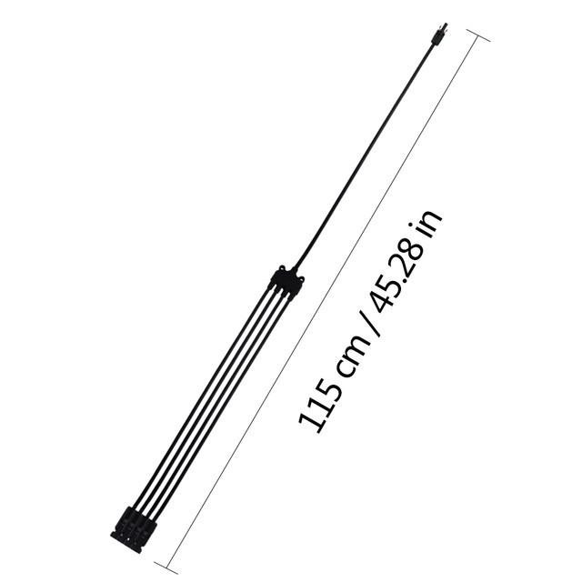 4 to 1 MC4 Solar Branch Connectors MMMMF+FFFFM Pair