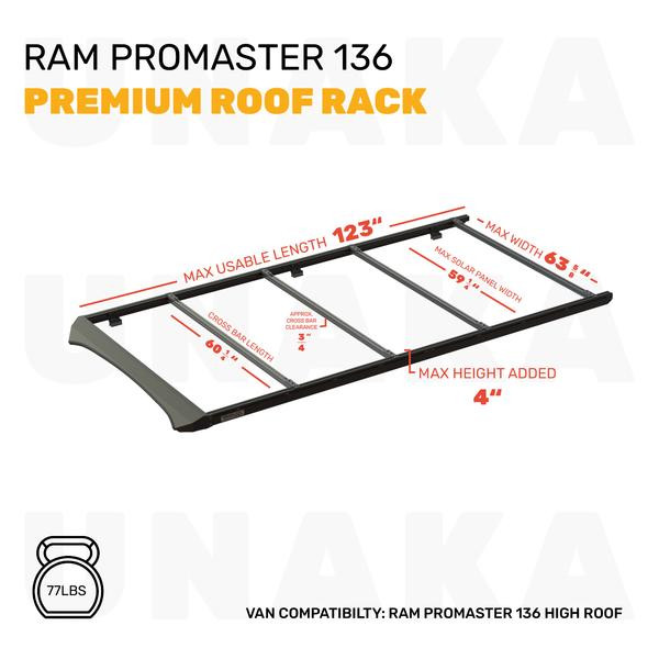 Buy Ram Promaster Roof Rack - Premium - 136" High Roof | Sprinter Store