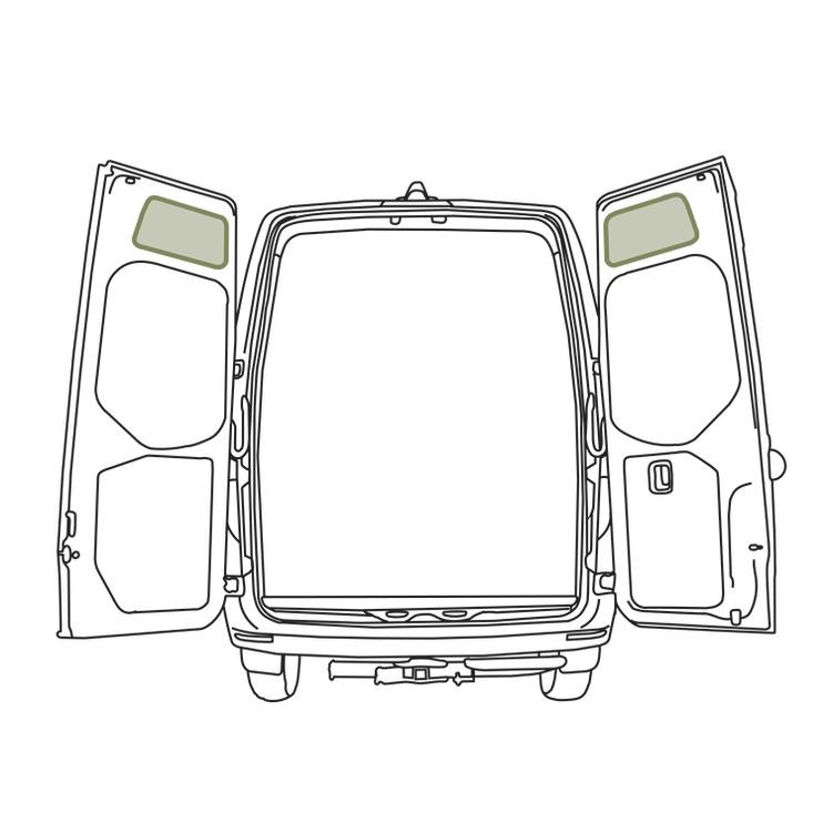 Sprinter Lower Rear Door Storage Panels (Pair)