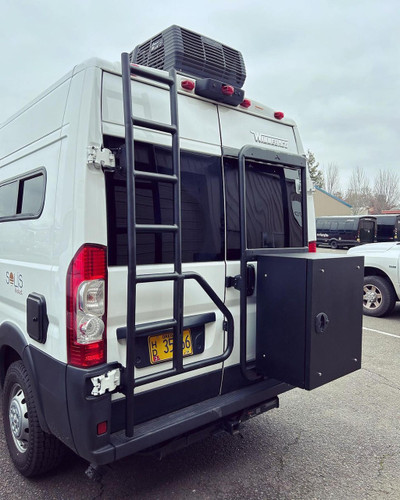 ProMaster 2013+ Rear Door Ladder with Tire/Box Rack Mount