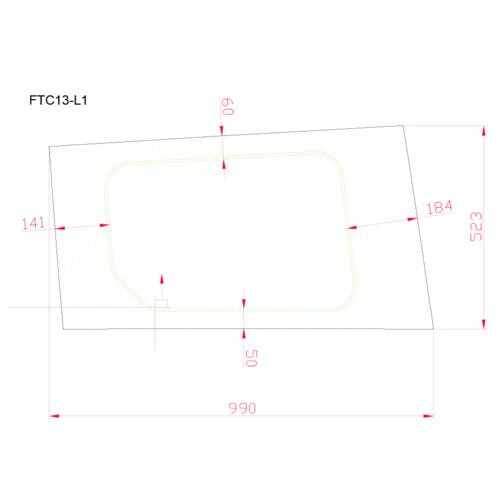 AM Auto Ford Transit Connect Driver Sliding Door Window