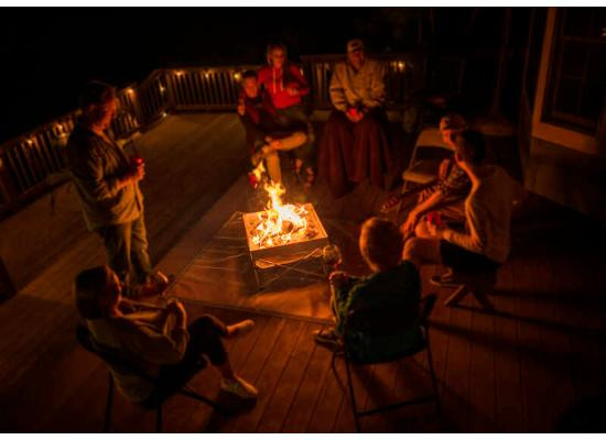 Fireside Outdoor Portable Fire Pit with Heat Shield