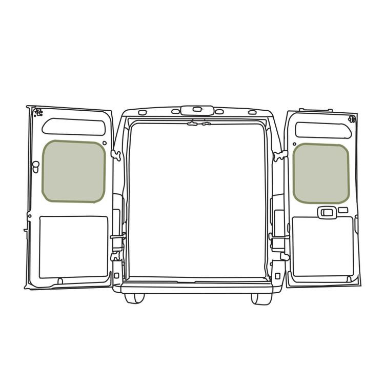 Ram Promaster Middle Rear Door Storage Panels (Pair)