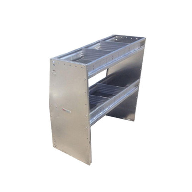 Aluminum Shelving: 2 - Level Angled Unit