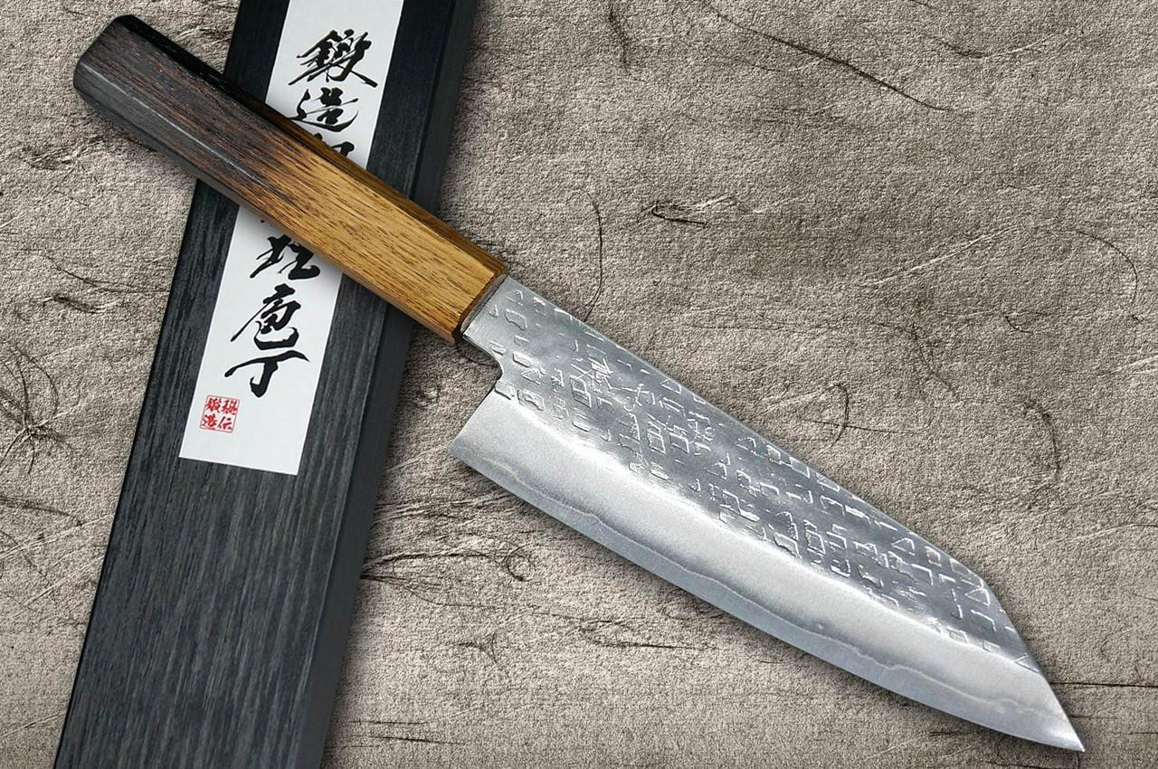 Okeya VG10 Hammered OK8B Japanese Chef's Bunka Knife 165mm with Urushi ...