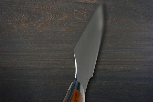 Takeshi Saji VG10 Diamond Finish Damascus Japanese Chef's Bunka Knife 170mm with Desert Ironwood ...