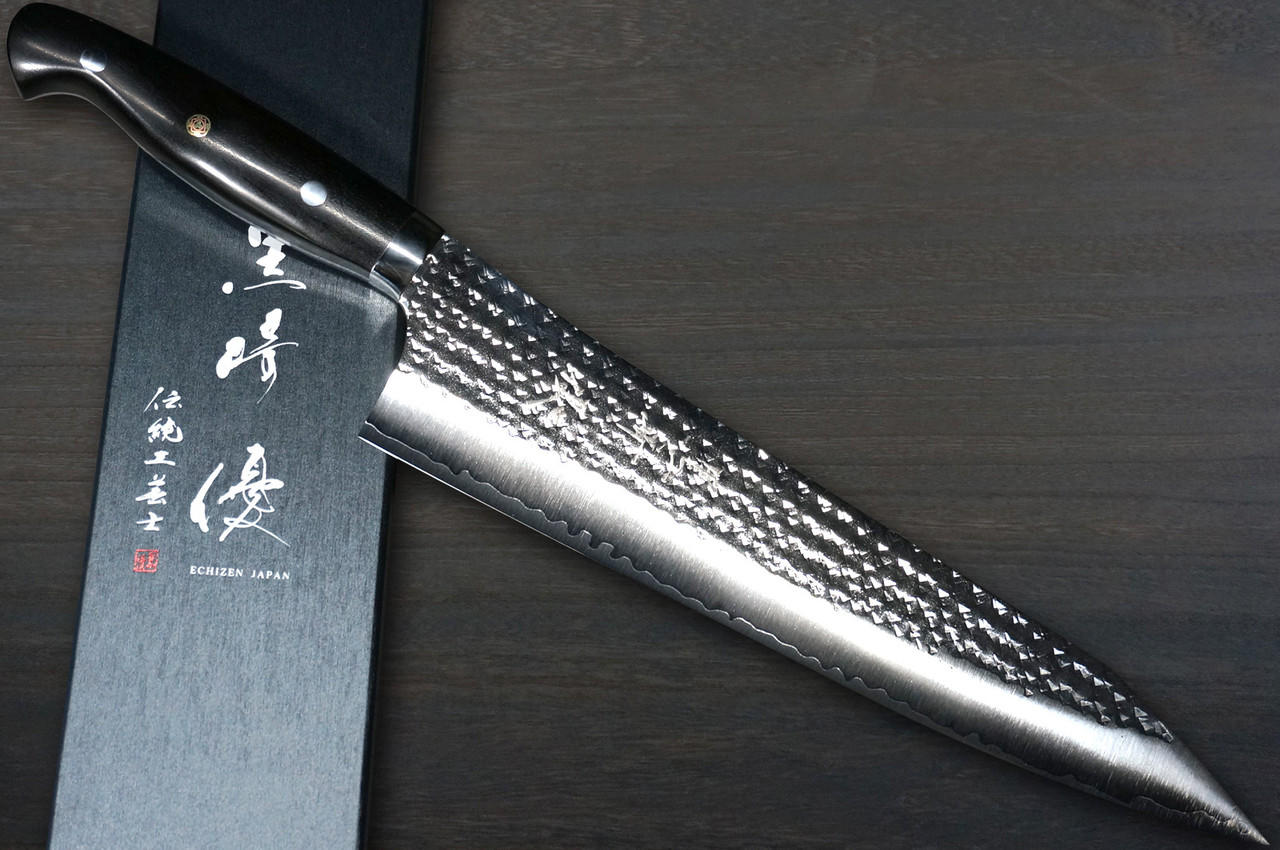 Yu Kurosaki R2(SG2) Hammered SENKO-EI Custom EBC Japanese Chef's Gyuto ...