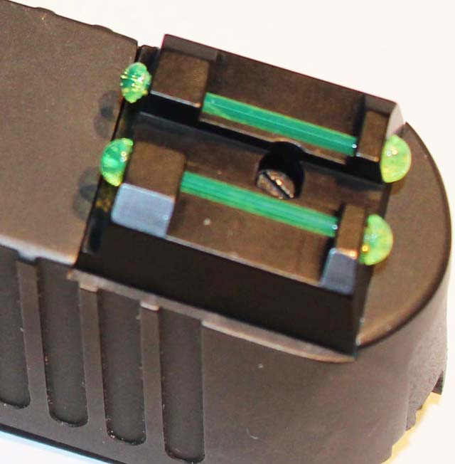 Fiber Optic -REAR SIGHT- for the Taurus G2C, G2S, G3 w/o factory steel ...