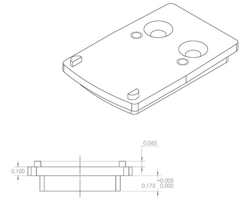 RMSc to RMR Adapter Plate | Lakeline LLC
