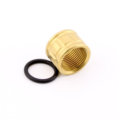 Lakeline LLC 1/2 x 28 Thread Protector, Crown style, TiN (Gold) Finish