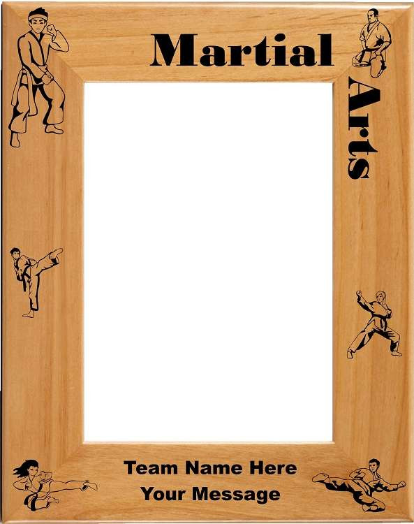 Martial Arts Picture Frame - Personalized Wood Frame
