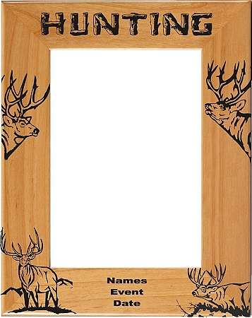 Hunting Picture Frame 3 - Personalized - 3 Sizes