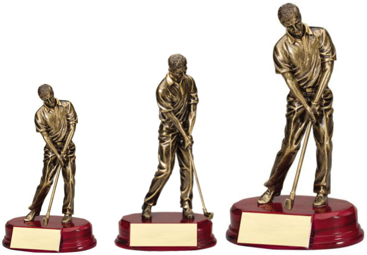 Golf Chip Shot Trophy | Engraved Male Golfer Award - 7.5", 9.75" or 11 ...