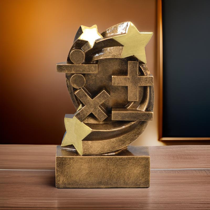 Math Trophy, Star Swirl - 5.25 Inch Tall