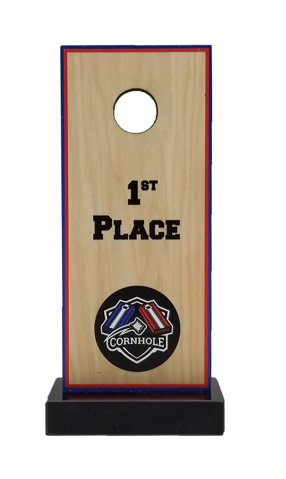 Cornhole Board Trophy / Engraved Cornhole 1st, 2nd or 3rd Place Award