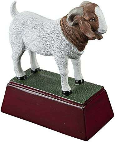 Goat Mascot Sculptured Trophy | Engraved The G.O.A.T. Award - 4 Inch ...