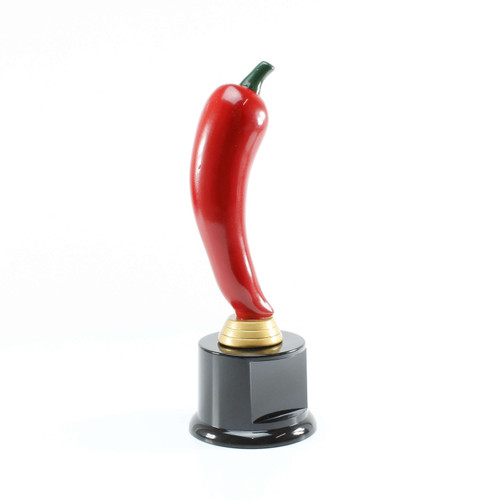 Red Chili Pepper Trophy on Round Base | Engraved Chili Pepper Award - 8 ...