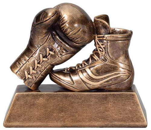 Boxing Resin Trophy | Engraved Boxing Award - 6.5 Inch Tall Decade ...