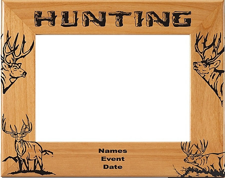 Hunting Picture Frame 3 - Personalized - 3 Sizes