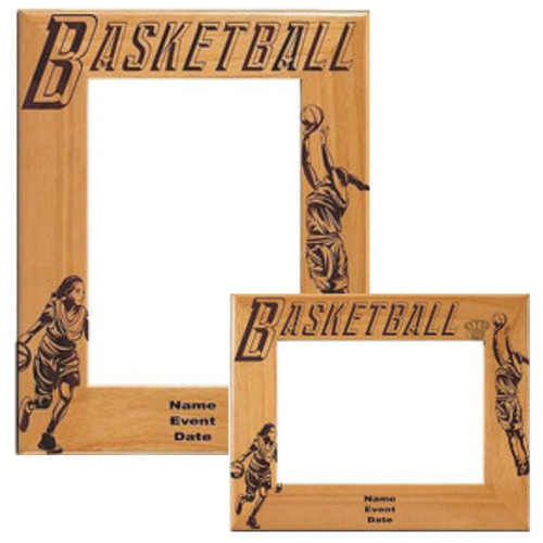 Basketball Picture Frame, Personalized - Female - 3 Sizes