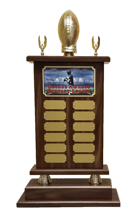 Personalized Fantasy Football Champion Perpetual Trophy - Engraved FFL ...