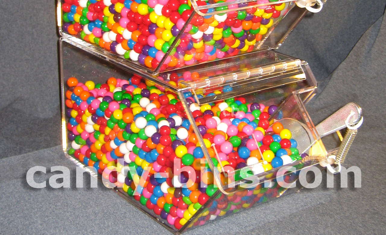 Stackable Bin SB14S - Bottom Bin (With Scoop Holder) - candy-bins.com