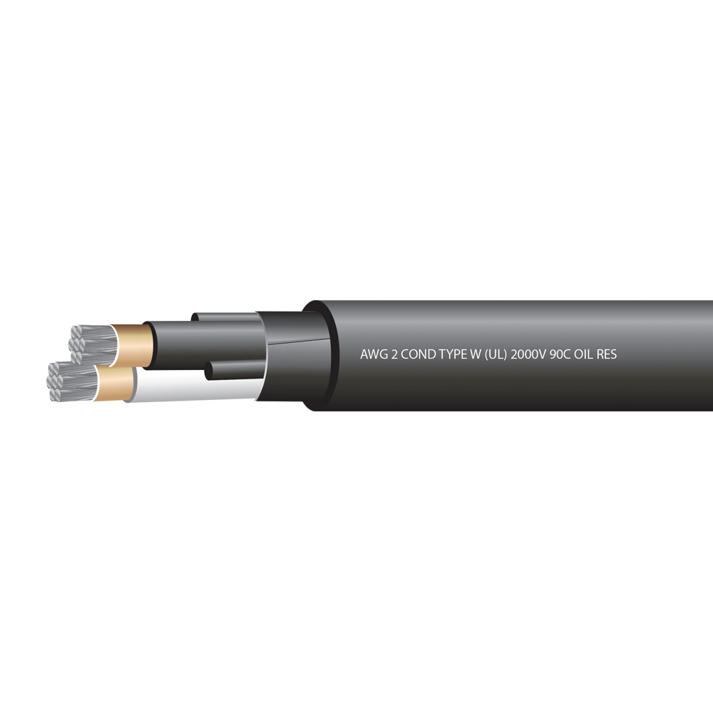 4 AWG 3 COND 8 AWG GRD HEAVY DUTY FLAT BLACK UL PUMP CABLE 600 VOLTS 4 AWG 3 COND 8 AWG GRD HEAVY DUTY FLAT BLACK UL PUMP CABLE 600 VOLTS