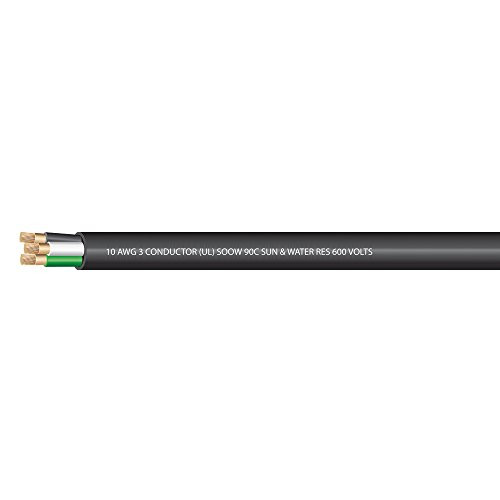 10 AWG 3 conductors SOOW Portable Cord 600 Volts -40C +90C Hard Usage ...