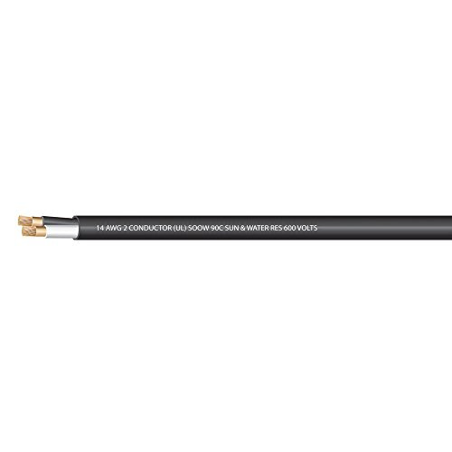 14 AWG 2 conductors SOOW Portable Cord 600 Volts -40C +90C Hard Usage ...