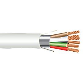 22 AWG 6/C Str CMP Plenum Rated Shielded Sound & Security Cable - 1000 ...