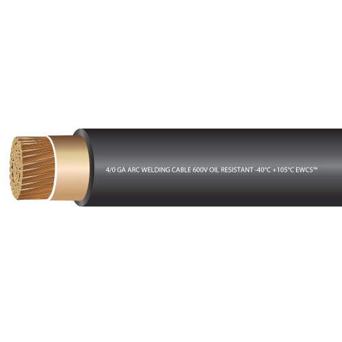 4/0 Gauge Premium Extra Flexible Welding Cable - 100% Copper - Rated ...
